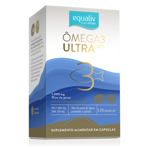 Omega 3 Ultra Caps Concentrado (120 Cápsulas) - Equaliv - Corpo & Vida ...
