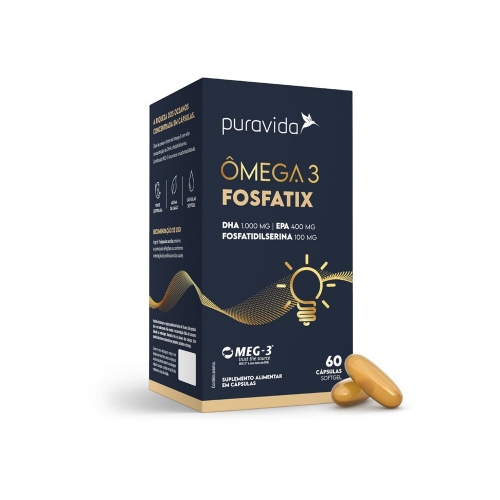 Ômega 3 Fosfatix (60caps) - Pura Vida - Corpo & Vida Suplementos Alimentares e Vitaminas - Corpo ...