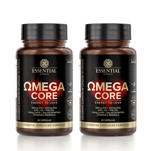 Kit 2unid Omega Core (60 Cápsulas) - Essential Nutrition - Corpo & Vida ...